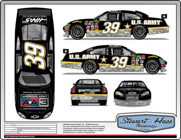 2009 Sprint Cup Schemes - #39 Team - Jayski's NASCAR Silly Season Site