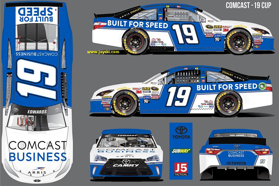 2015 NASCAR Sprint Cup Series Paint Schemes - Team #19 - Jayski's ...