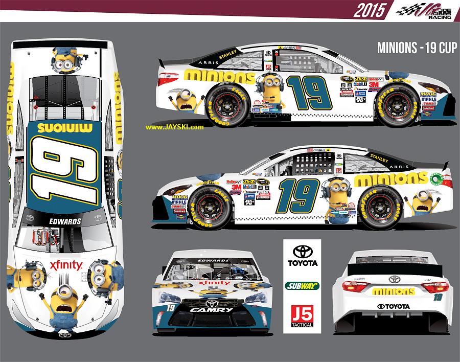 2015 NASCAR Sprint Cup Series Paint Schemes - Team #19 - Jayski's ...