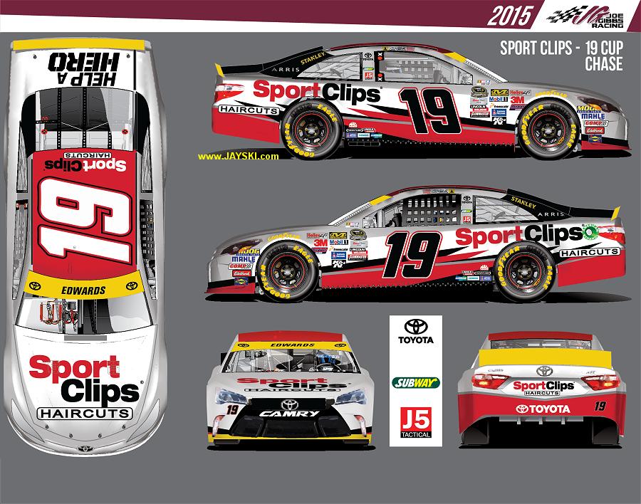 2015 NASCAR Sprint Cup Series Paint Schemes - Team #19 - Jayski's ...
