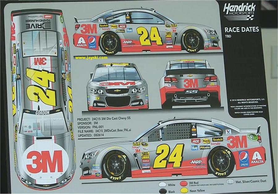 2015 NASCAR Sprint Cup Series Paint Schemes - Team #24 - Jayski's ...
