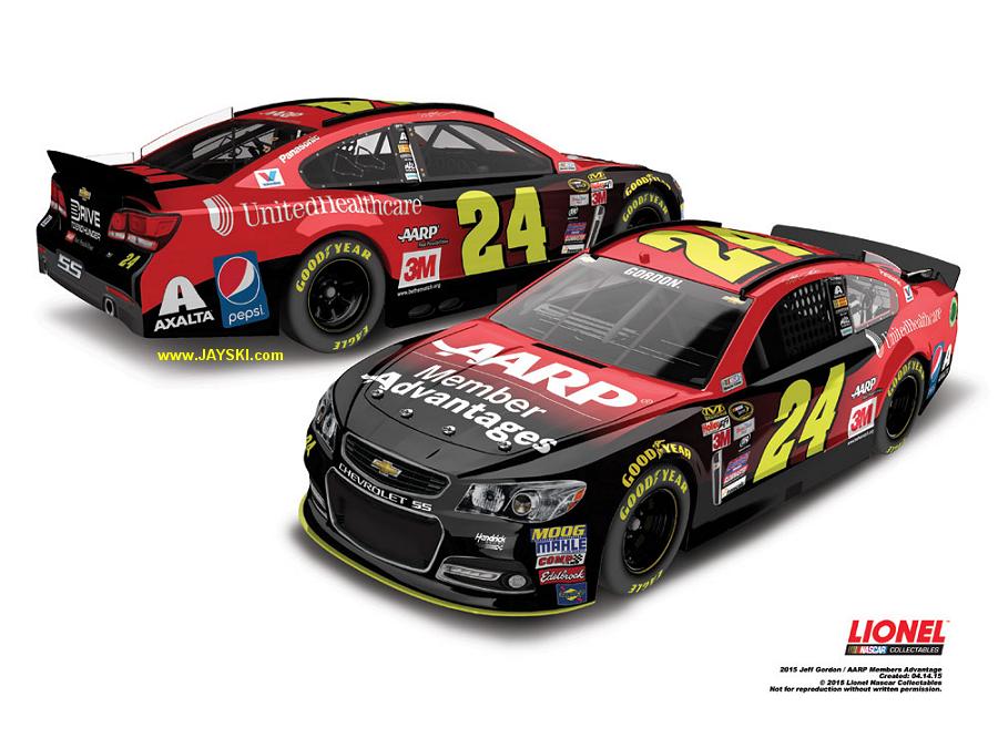 2015 NASCAR Sprint Cup Series Paint Schemes - Team #24 - Jayski's ...