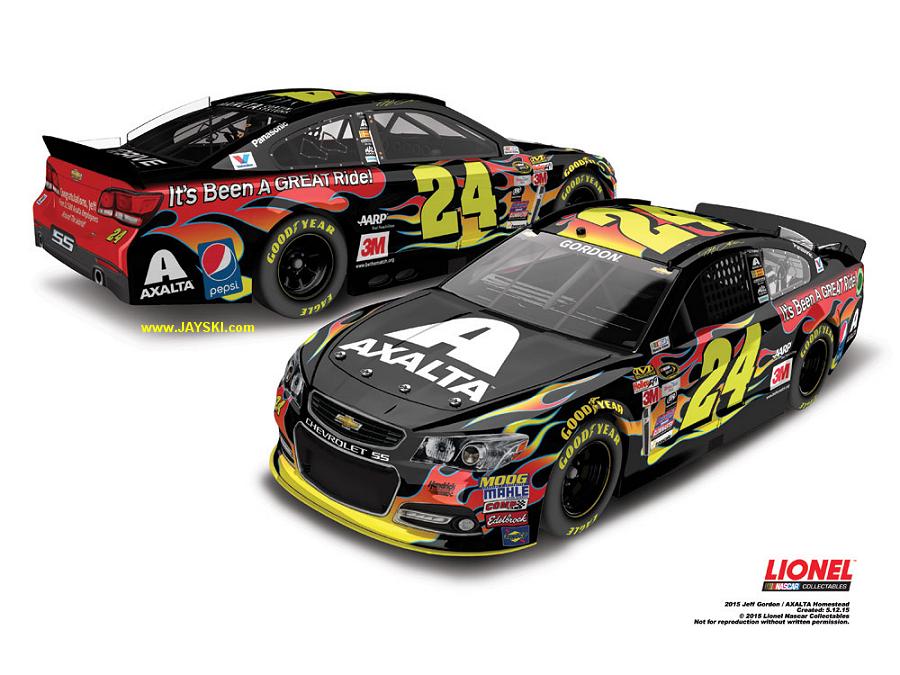 2015 NASCAR Sprint Cup Series Paint Schemes - Team #24 - Jayski's ...