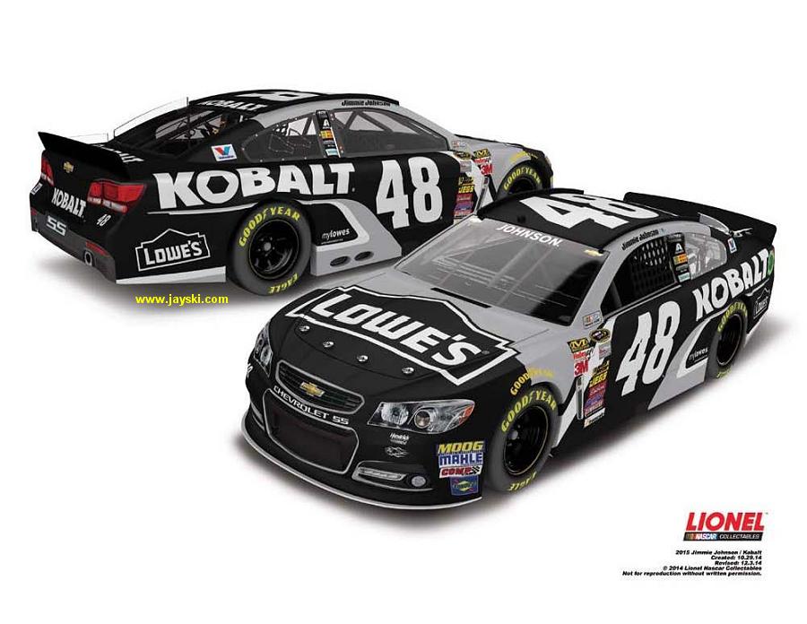 2015 NASCAR Sprint Cup Series Paint Schemes - Team #48 - Jayski's ...