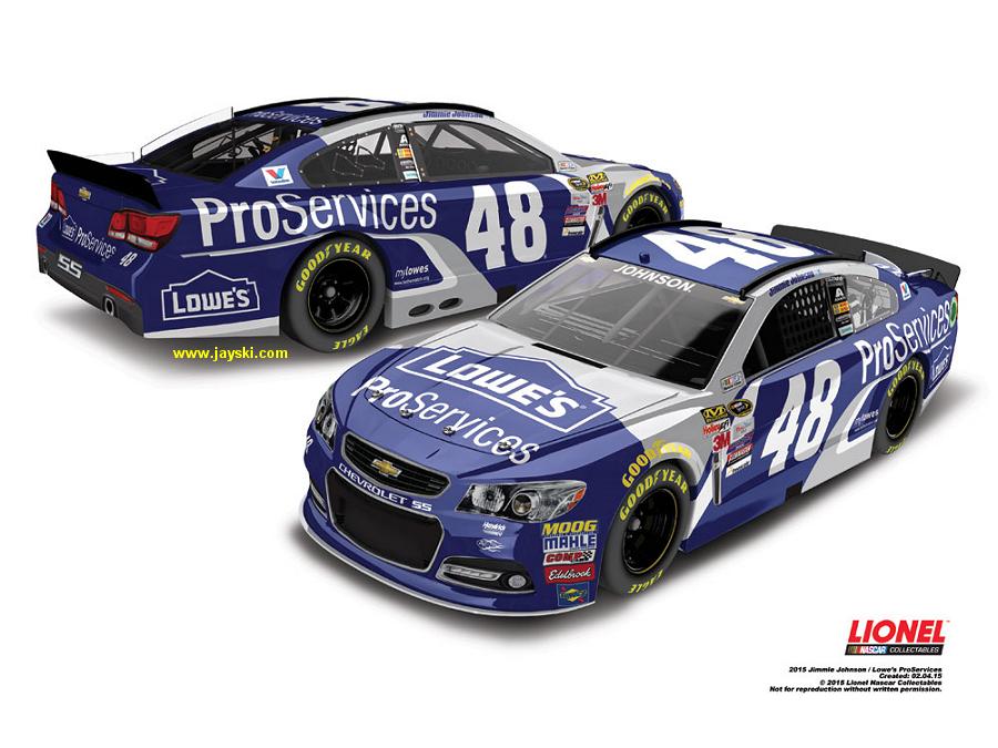 2015 NASCAR Sprint Cup Series Paint Schemes - Team #48 - Jayski's ...
