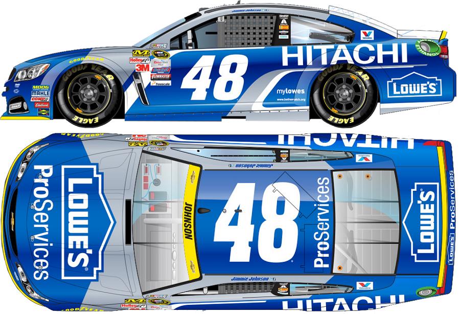 2015 NASCAR Sprint Cup Series Paint Schemes - Team #48 - Jayski's ...