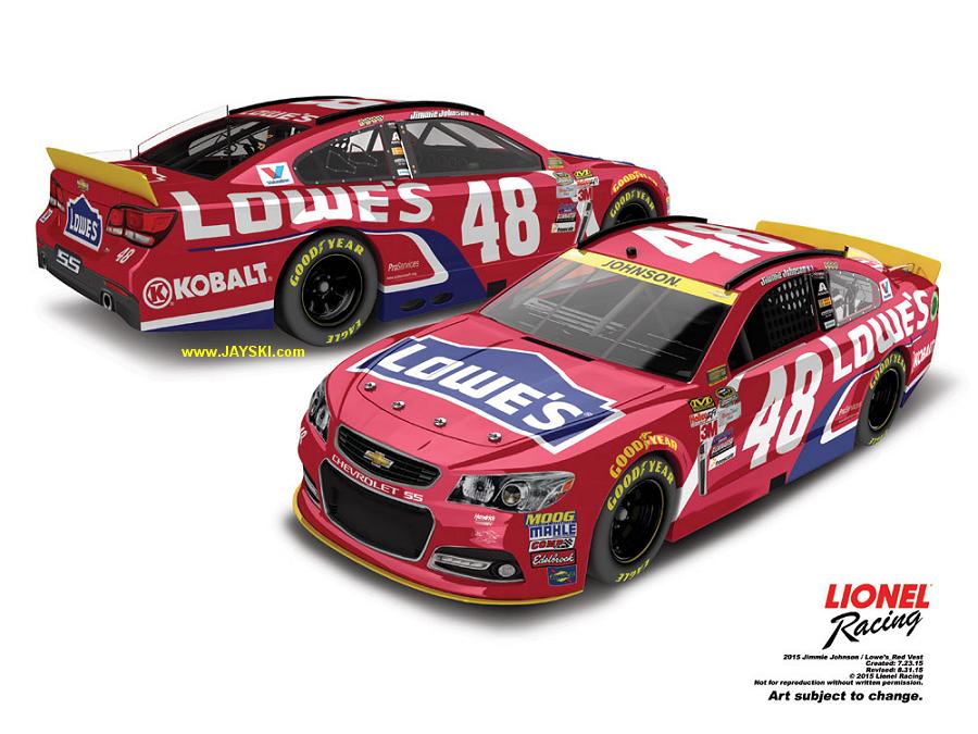 2015 NASCAR Sprint Cup Series Paint Schemes - Team #48 - Jayski's ...