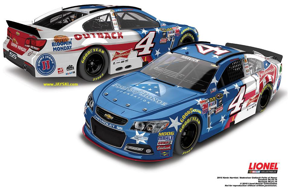 2015 NASCAR Sprint Cup Series Paint Schemes - Team #4 - Jayski's NASCAR ...