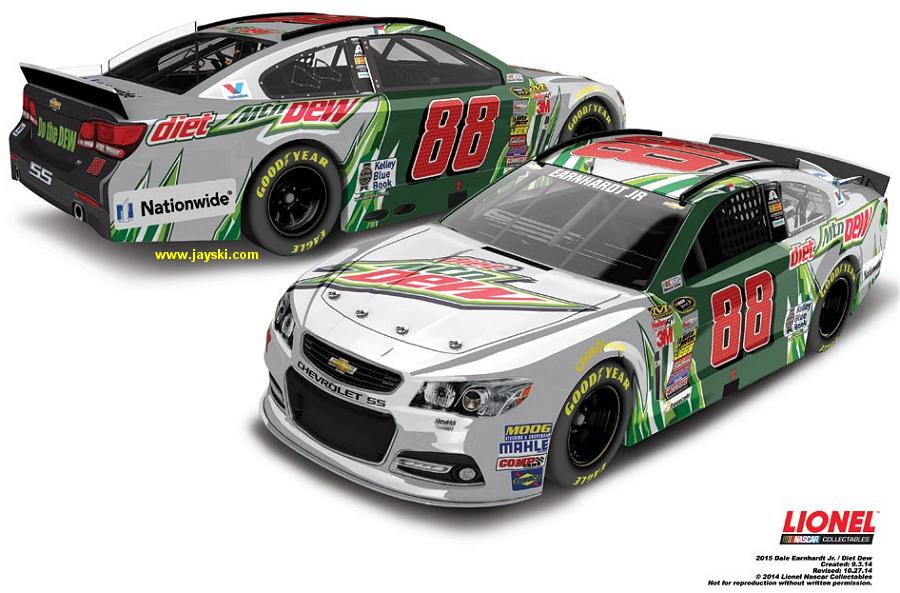 2015 NASCAR Sprint Cup Series Paint Schemes - Team #88 - Jayski's ...