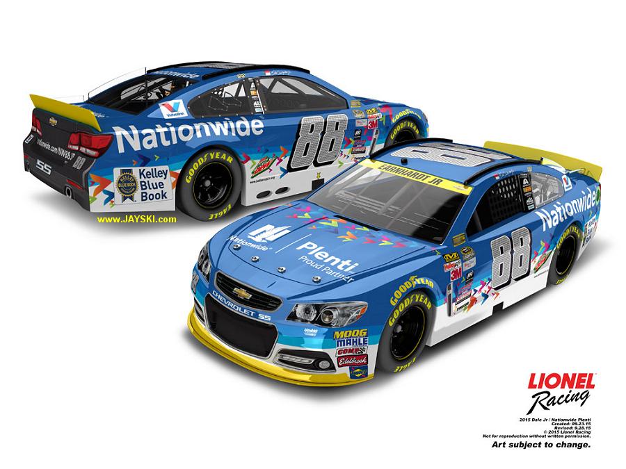 2015 NASCAR Sprint Cup Series Paint Schemes - Team #88 - Jayski's ...