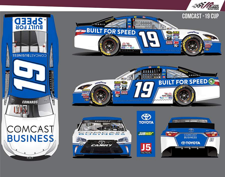 2016 NASCAR Sprint Cup Series Paint Schemes - Team #19 - Jayski's ...