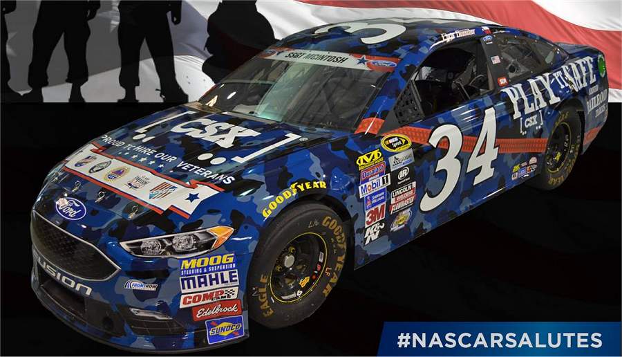 2016 NASCAR Sprint Cup Series Paint Schemes - Team #34 - Jayski's ...