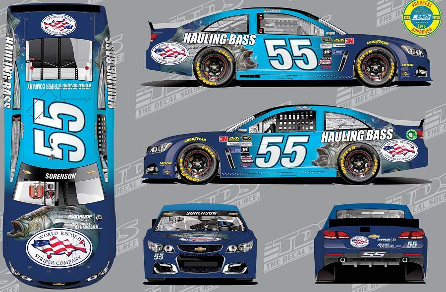 2016 NASCAR Sprint Cup Series Paint Schemes - Team #55 - Jayski's ...