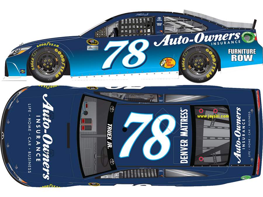 2016 NASCAR Sprint Cup Series Paint Schemes - Team #78 - Jayski's ...