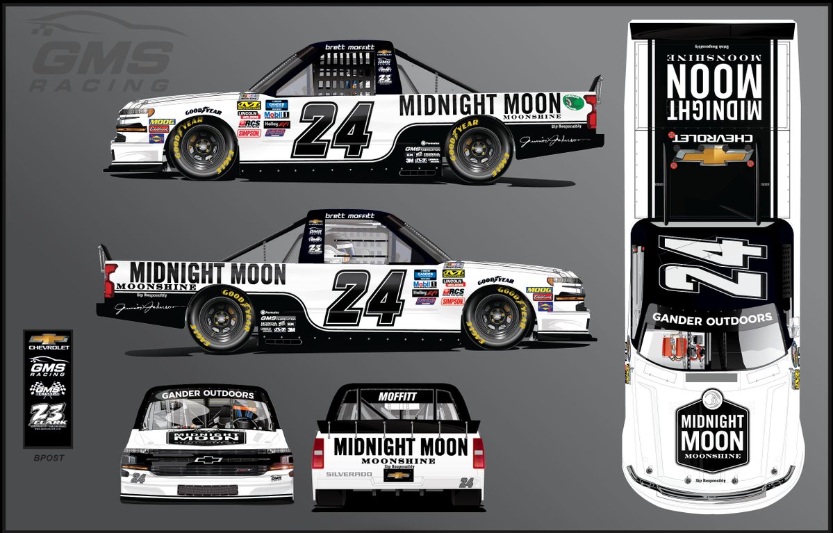 Midnight Moon to Sponsor Brett Moffitt at Charlotte - Jayski's NASCAR ...