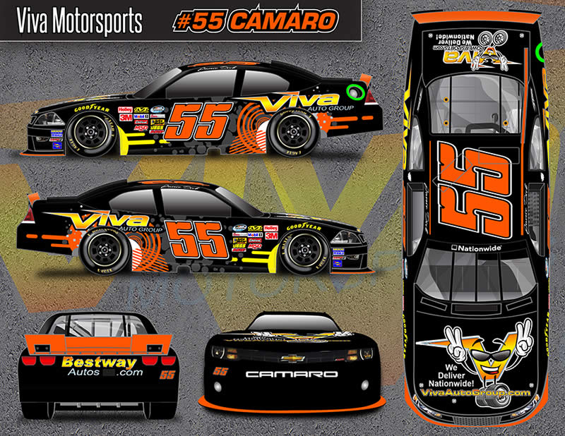 2014 Nationwide Series Paint Schemes - Team #55 - Jayski's NASCAR Silly ...