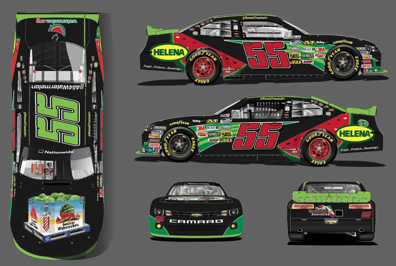 2014 Nationwide Series Paint Schemes - Team #55 - Jayski's NASCAR Silly ...