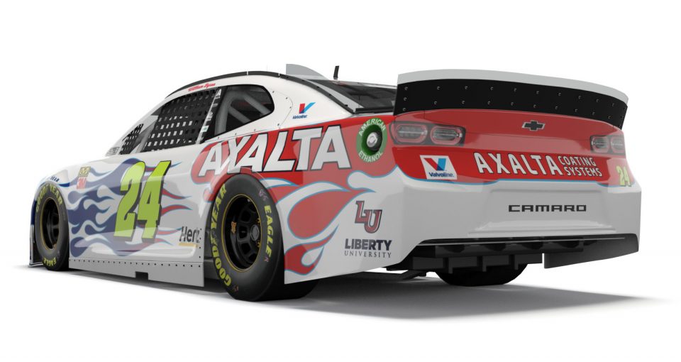 Special Axalta scheme for Byron at Daytona - Jayski's NASCAR Silly ...