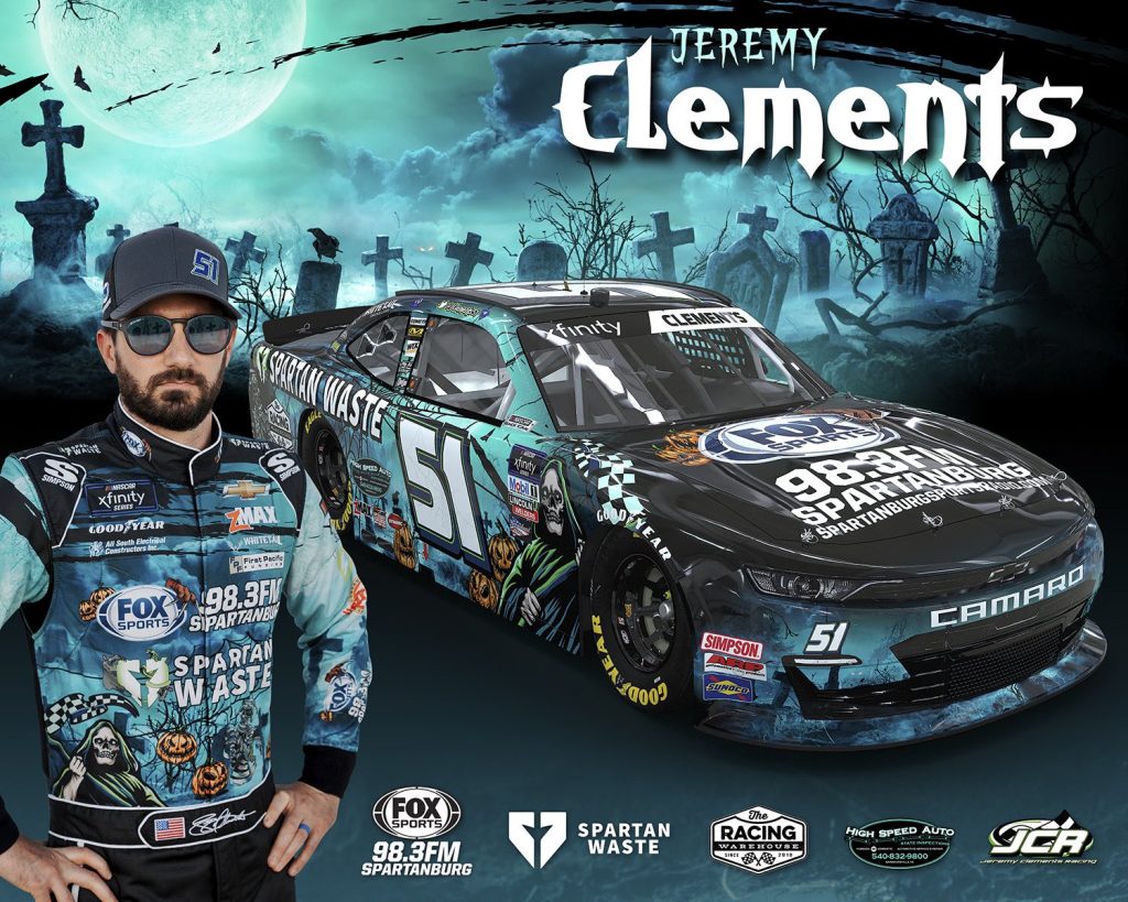 2022 #51 Jeremy Clements Racing Xfinity Series Paint Schemes - Jayski's ...