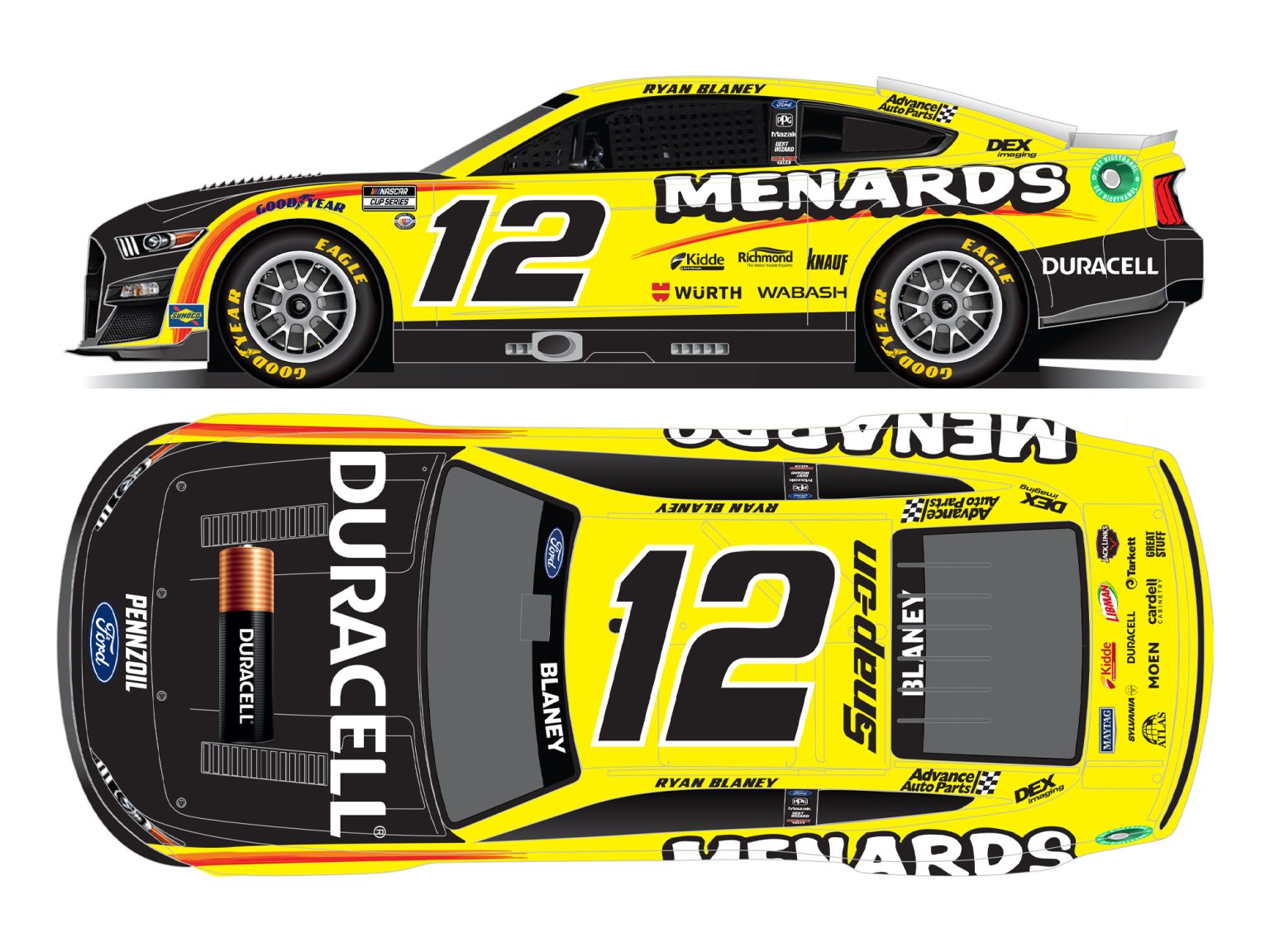2023 #12 Team Penske paint schemes – Jayski's NASCAR Silly Season Site