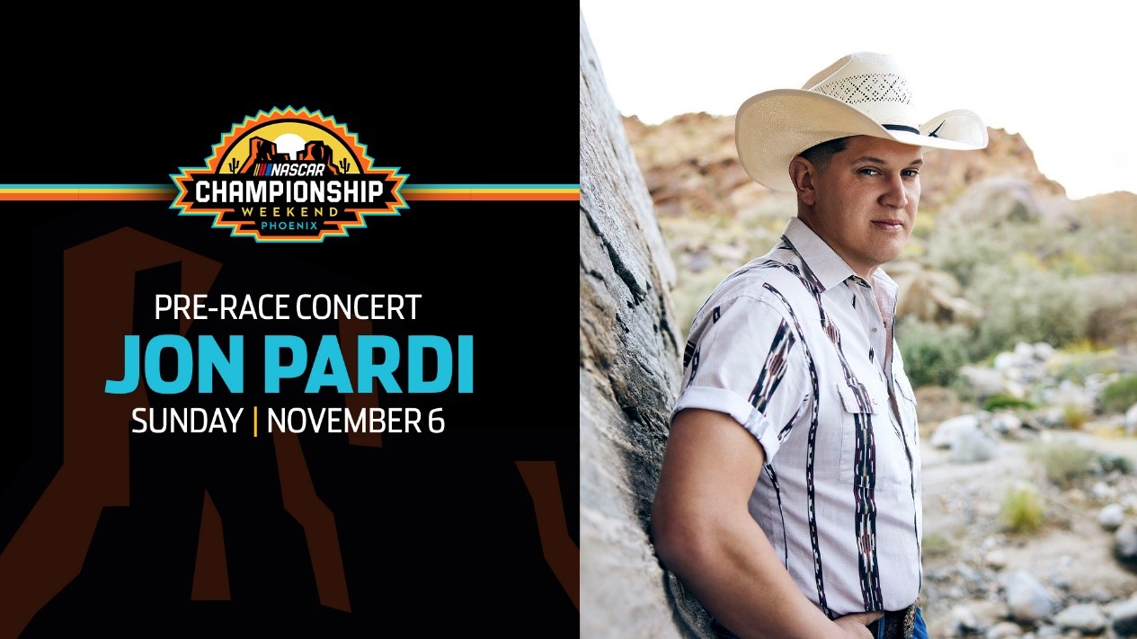 Jon Pardi Performing Pre-Race Concert on Championship Sunday at Phoenix ...