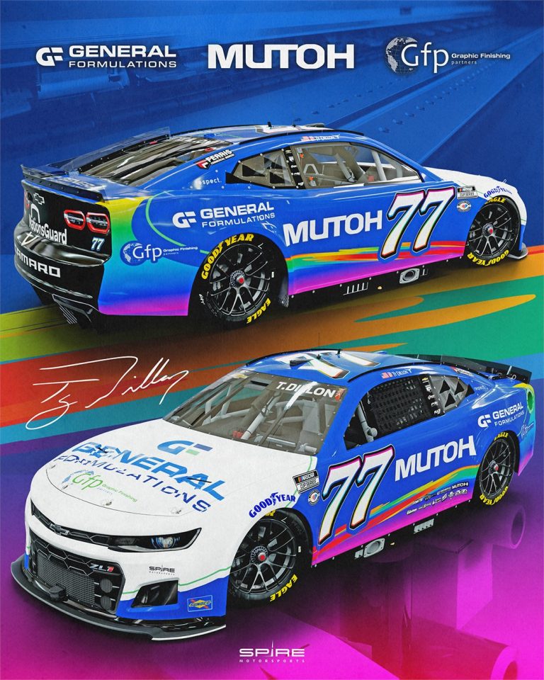 2023 #77 Spire Motorsports paint schemes – Jayski's NASCAR Silly Season ...