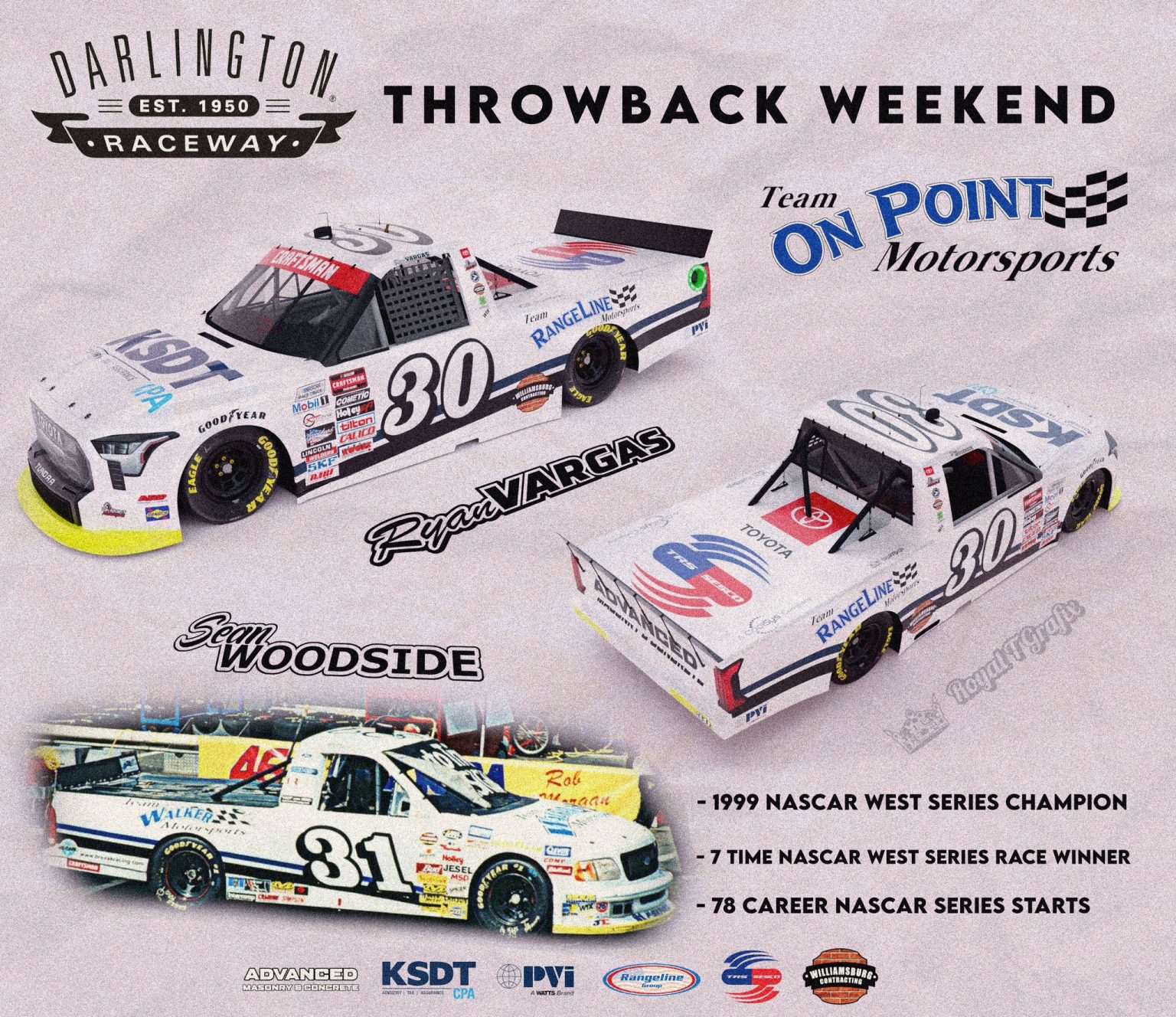 2023 Craftsman Truck Series Darlington Throwback Schemes - Jayski's ...