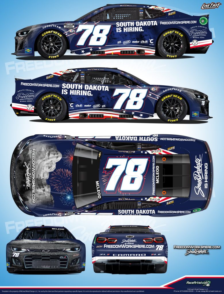 2023 #78 Team Live Fast Motorsports paint schemes - Jayski's NASCAR ...