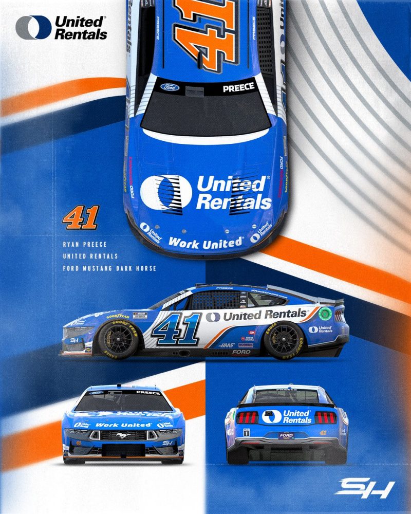 2024 NASCAR Cup Series #41 Stewart-Haas Racing paint schemes - Jayski's ...