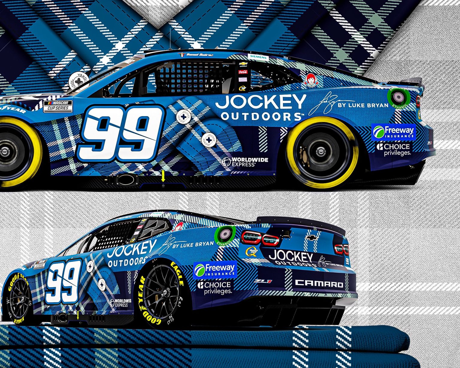 2024 NASCAR Cup Series #99 Trackhouse Racing paint schemes - Jayski's ...