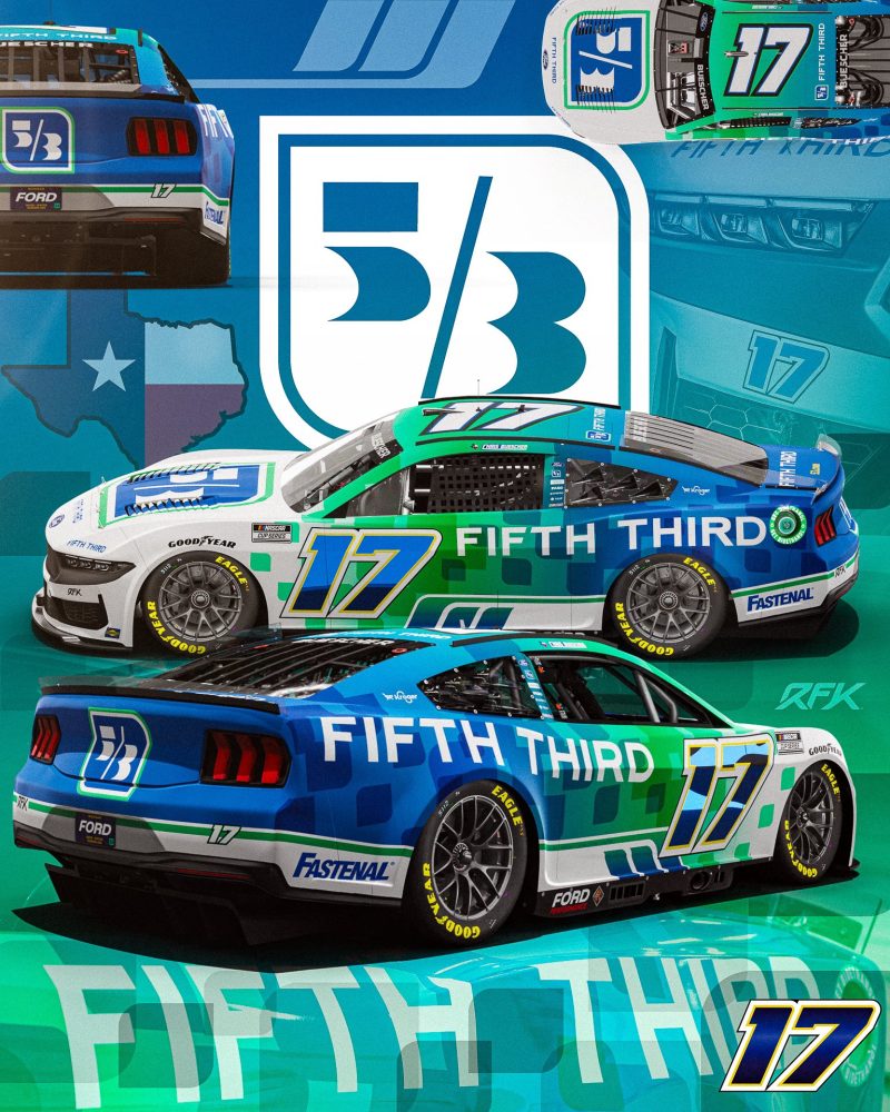 2025 NASCAR Cup Series #17 RFK Racing paint schemes - Jayski's NASCAR ...