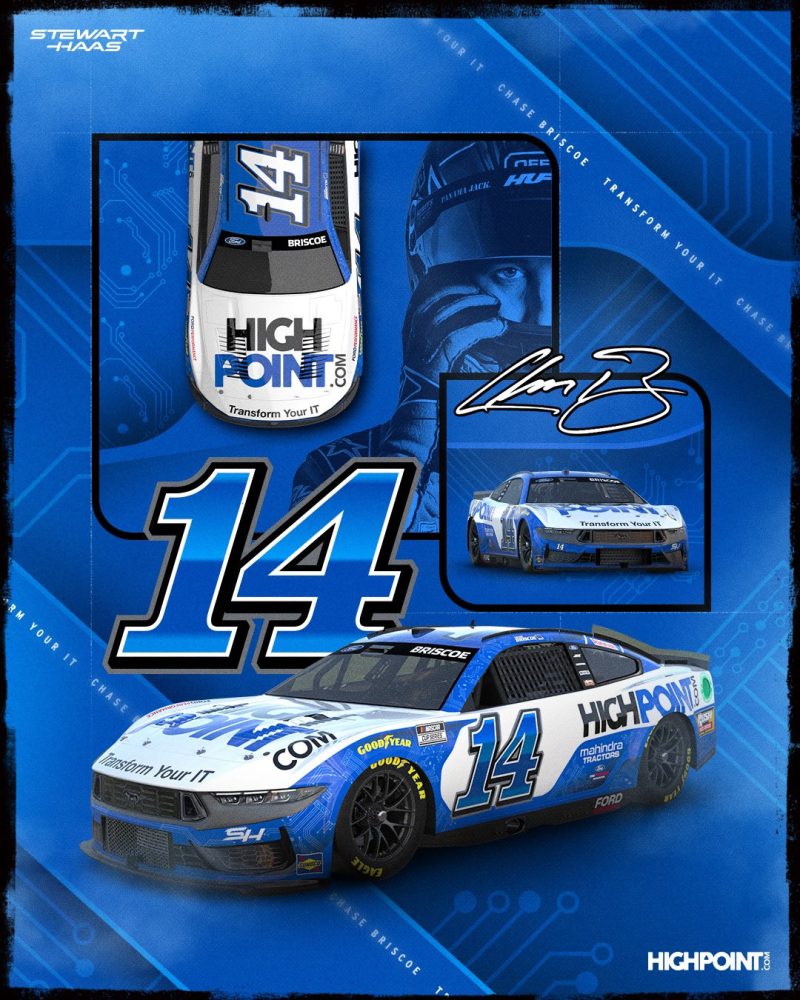 2024 NASCAR Cup Series #14 Stewart-Haas Racing paint schemes - Jayski's ...