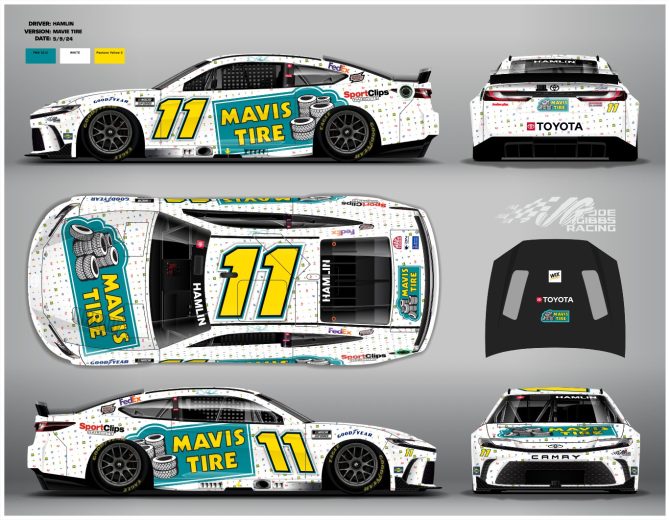 2024 NASCAR Cup Series #11 Joe Gibbs Racing paint schemes - Jayski's ...