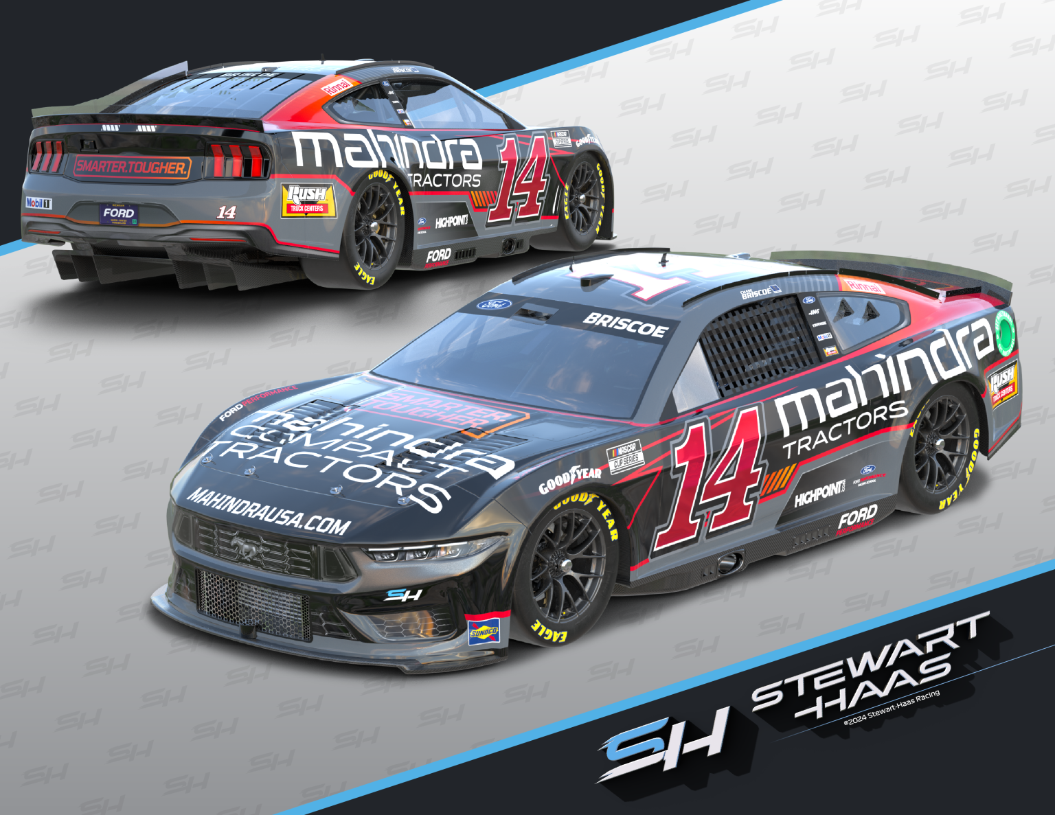2024 NASCAR Cup Series #14 Stewart-Haas Racing paint schemes - Jayski's ...