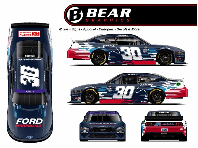 2024 #30 Rette Jones Racing Xfinity Series Paint Schemes - Jayski's ...