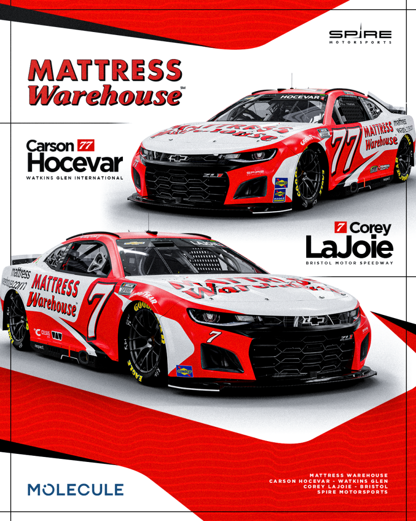 2024 NASCAR Cup Series #77 Spire Motorsports paint schemes - Jayski's ...