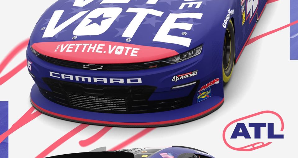 Garrett Smithley teams up with Vet the Vote for Atlanta - Jayski's ...