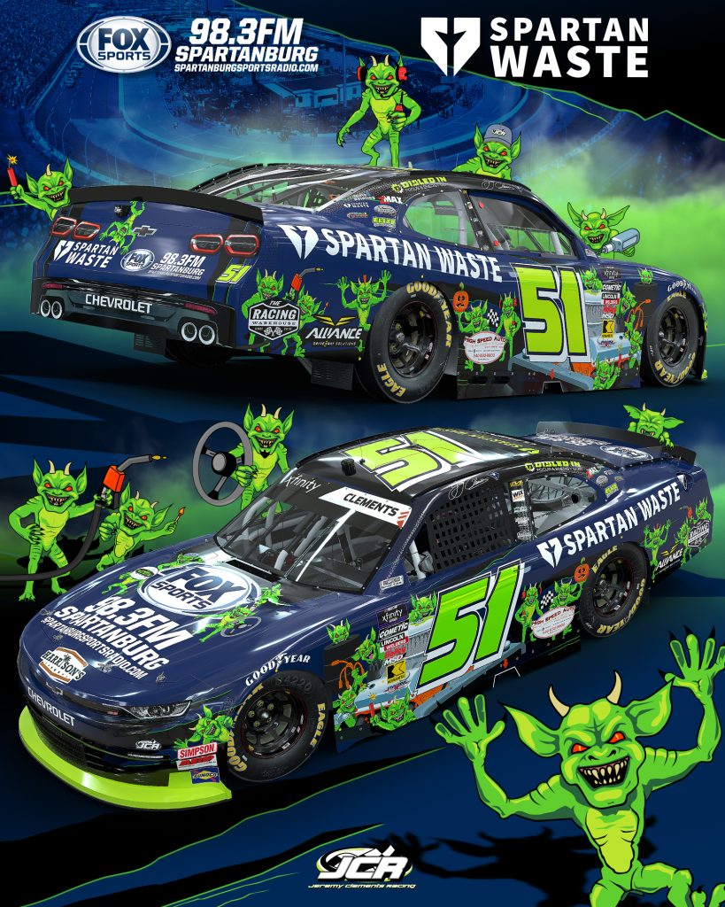 2025 #51 Jeremy Clements Racing Xfinity Series Paint Schemes - Jayski's ...