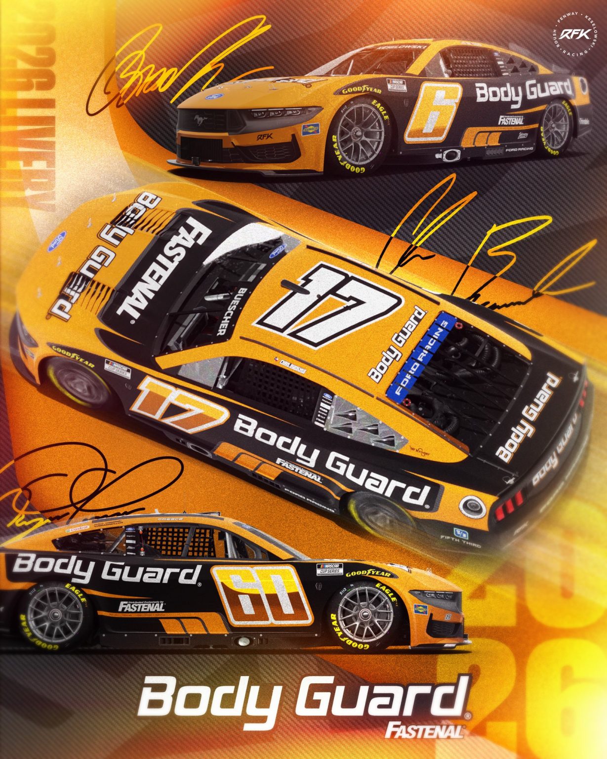 2026 NASCAR Cup Series #17 RFK Racing paint schemes - Jayski's NASCAR ...