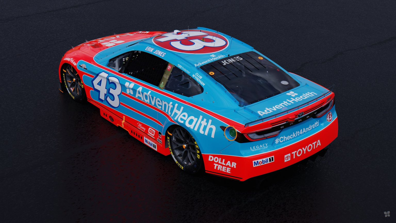 2025 NASCAR Cup Series #43 Legacy Motor Club paint schemes - Jayski's ...