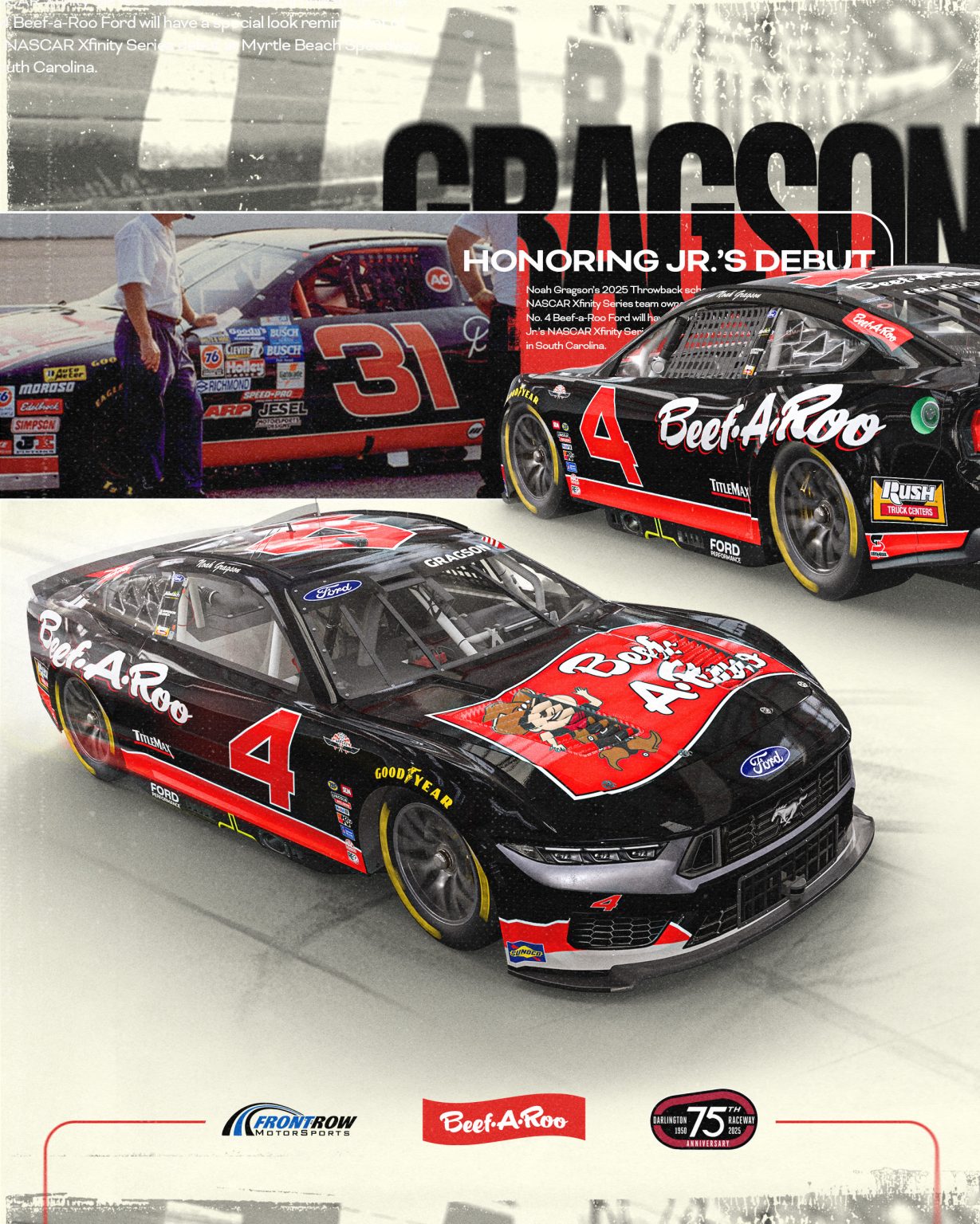 2025 NASCAR Cup Series #4 Front Row Motorsports paint schemes - Jayski ...
