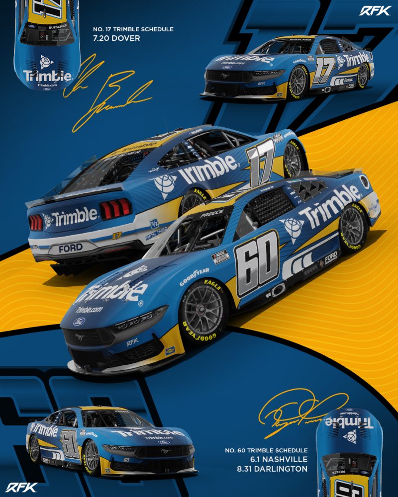 2025 NASCAR Cup Series #17 RFK Racing paint schemes - Jayski's NASCAR ...