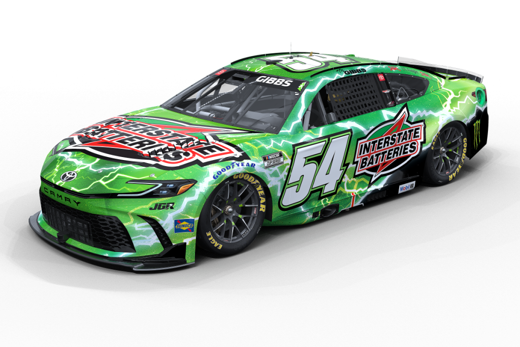 2025 NASCAR Cup Series #54 Joe Gibbs Racing paint schemes - Jayski's ...