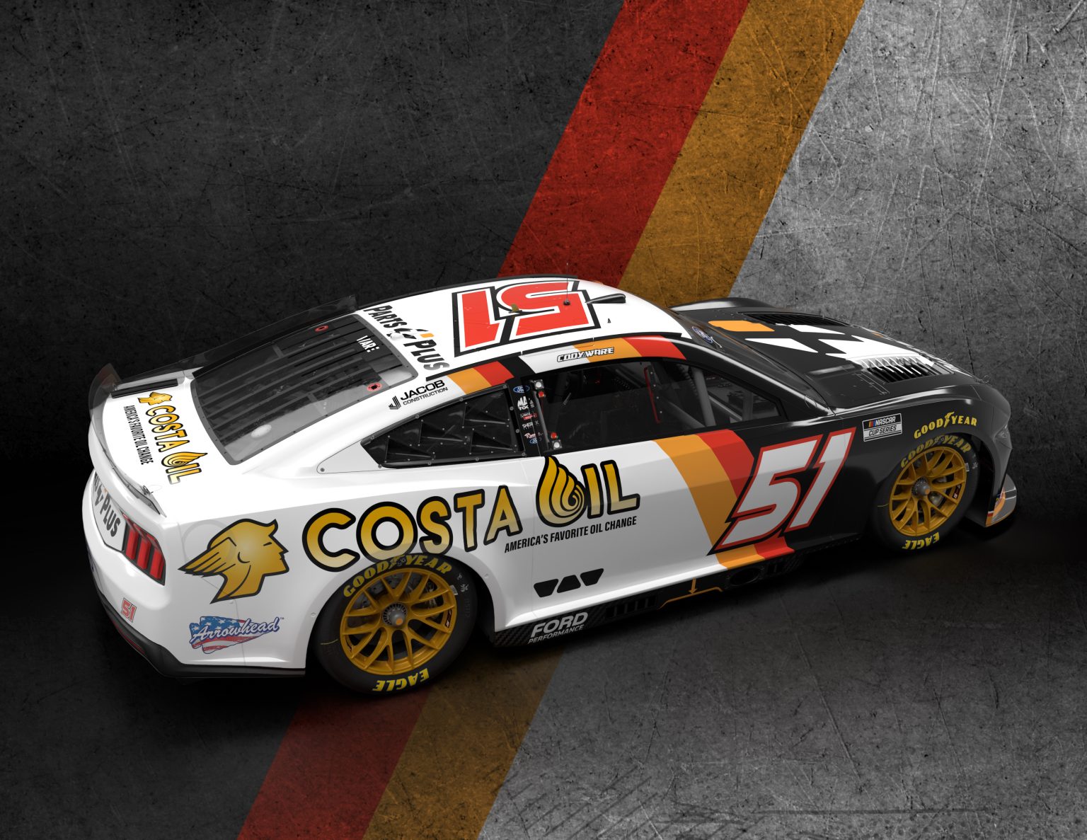 2025 NASCAR Cup Series #51 Rick Ware Racing paint schemes - Jayski's ...