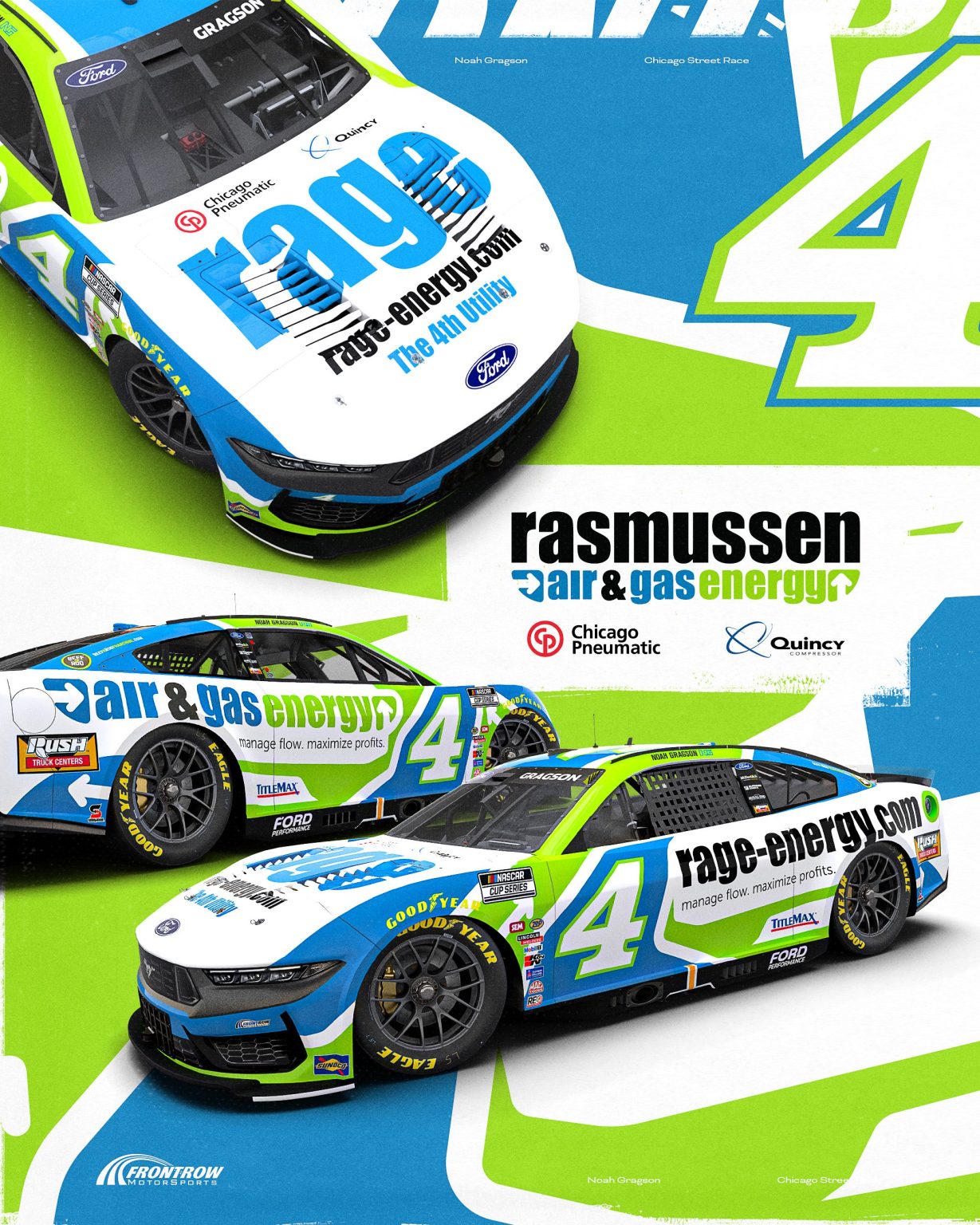 2025 NASCAR Cup Series #4 Front Row Motorsports paint schemes - Jayski ...
