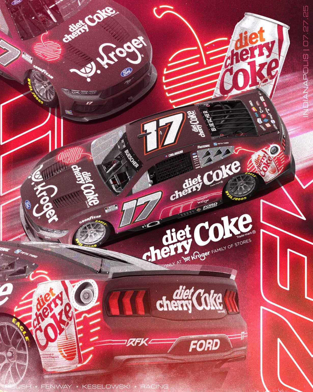 2025 NASCAR Cup Series #17 RFK Racing paint schemes - Jayski's NASCAR ...