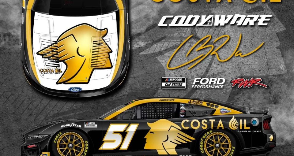 Costa Oil sponsoring Cody Ware at Iowa - Jayski's NASCAR Silly Season Site