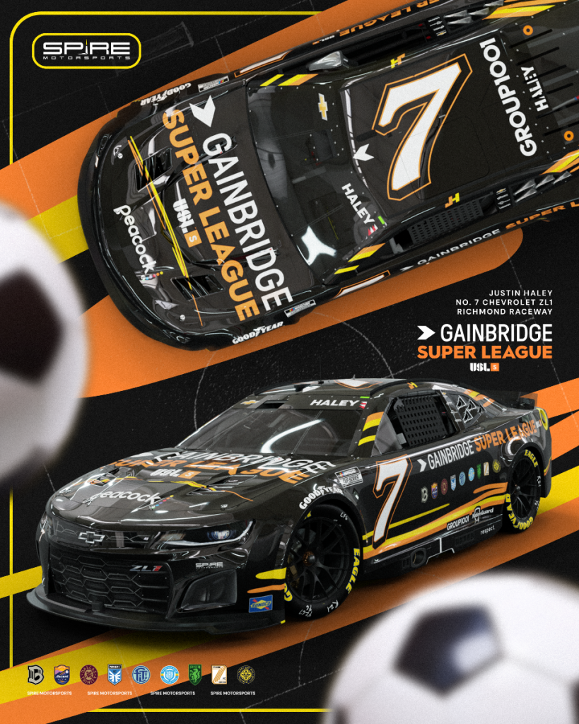 Gainbridge Super League featured on Justin Haley's Chevrolet at ...
