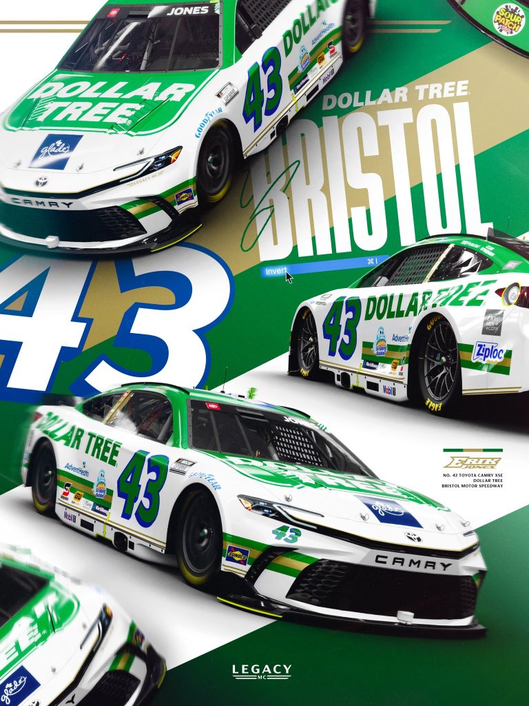 2025 NASCAR Cup Series #43 Legacy Motor Club paint schemes - Jayski's ...