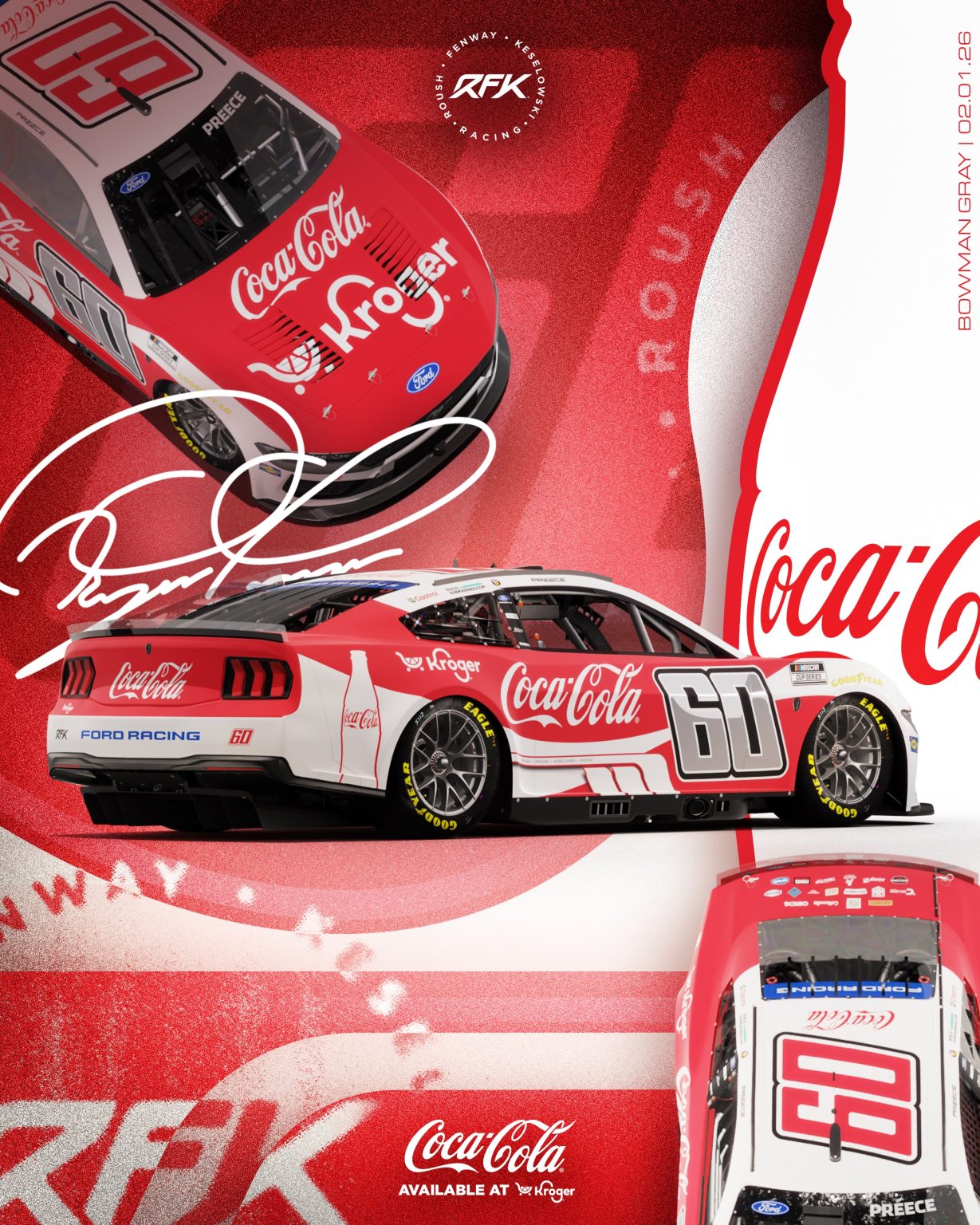 2026 NASCAR Cup Series #60 RFK Racing paint schemes - Jayski's NASCAR ...